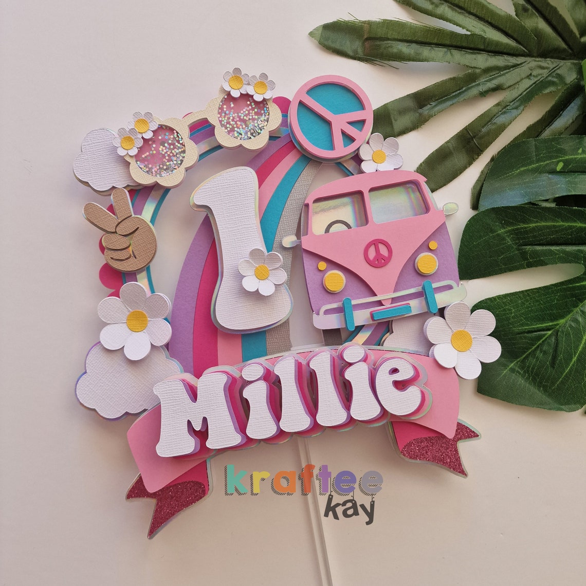 Custom Groovy One Cake Topper Birthday Cake Topper - Etsy UK