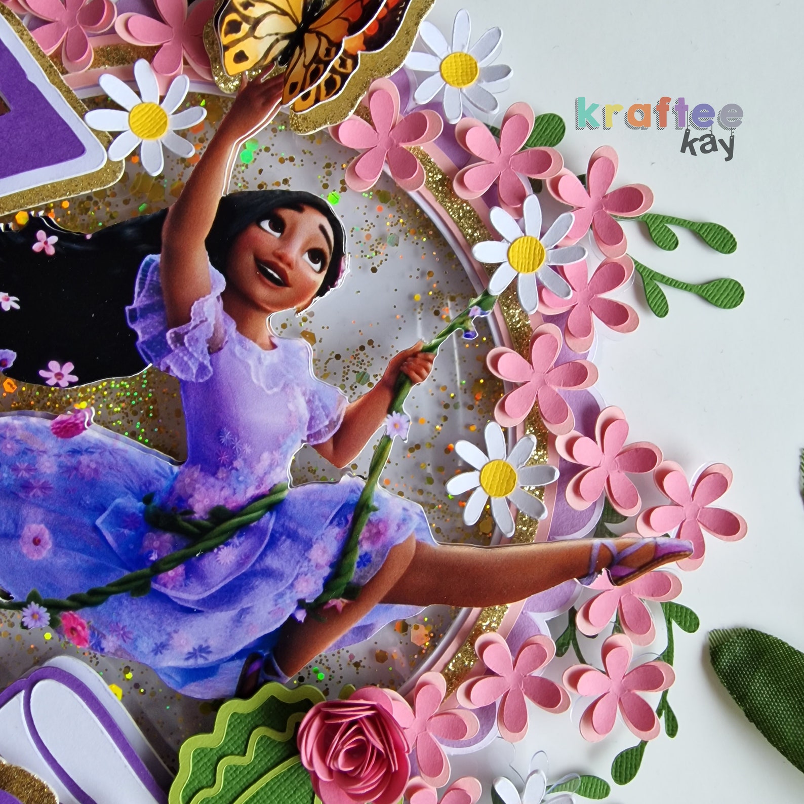 Custom Encanto Cake Topper, Birthday Cake Topper, Personalize Age and ...