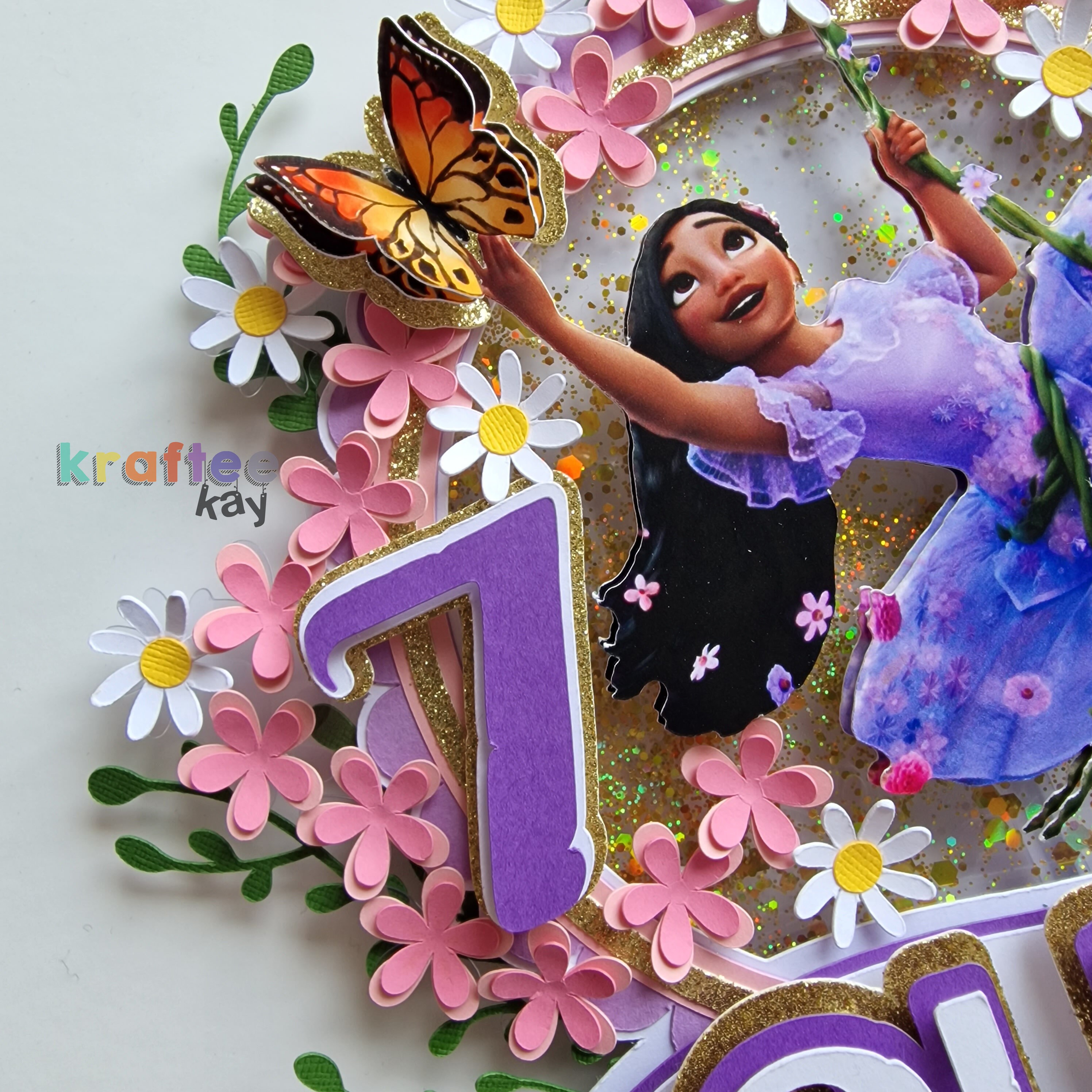 Custom Encanto Cake Topper, Birthday Cake Topper, Personalize Age and ...