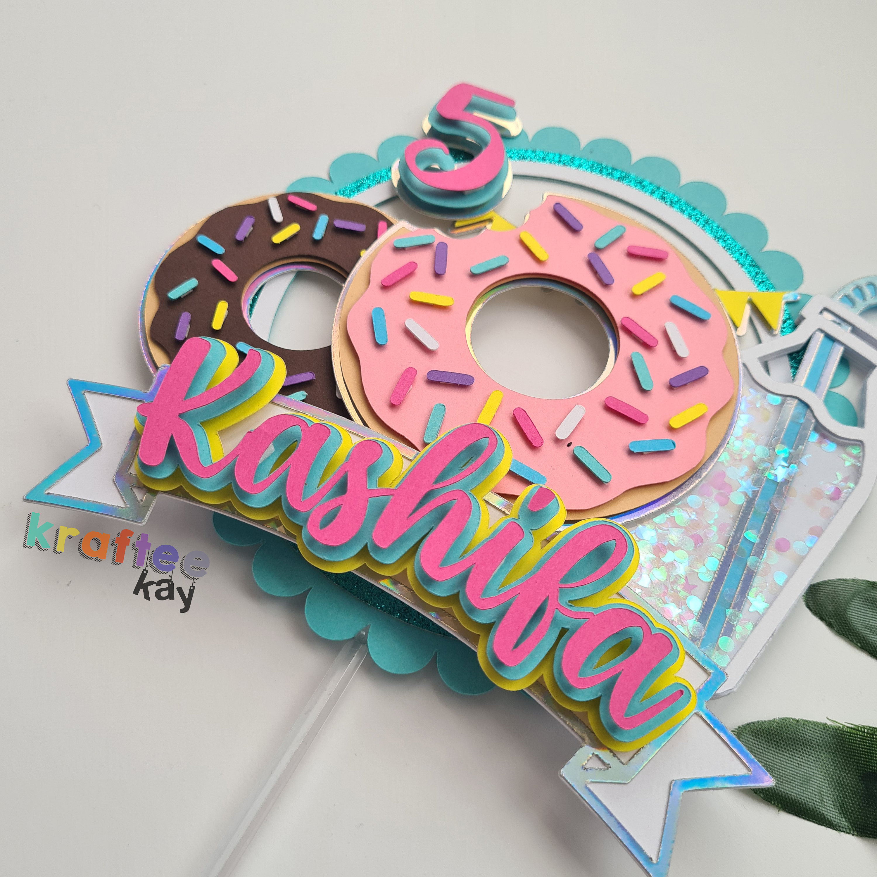 Custom Donut Cake Topper Birthday Cake Topper Donut Get Old - Etsy UK