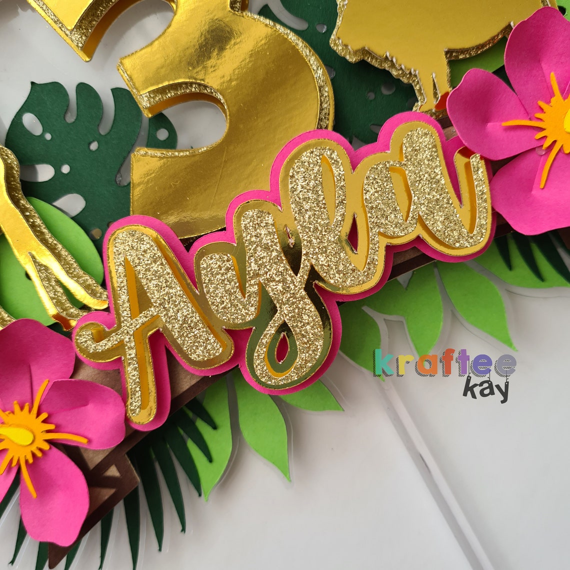 Custom Young Wild & Three Cake Topper Birthday Cake Topper - Etsy
