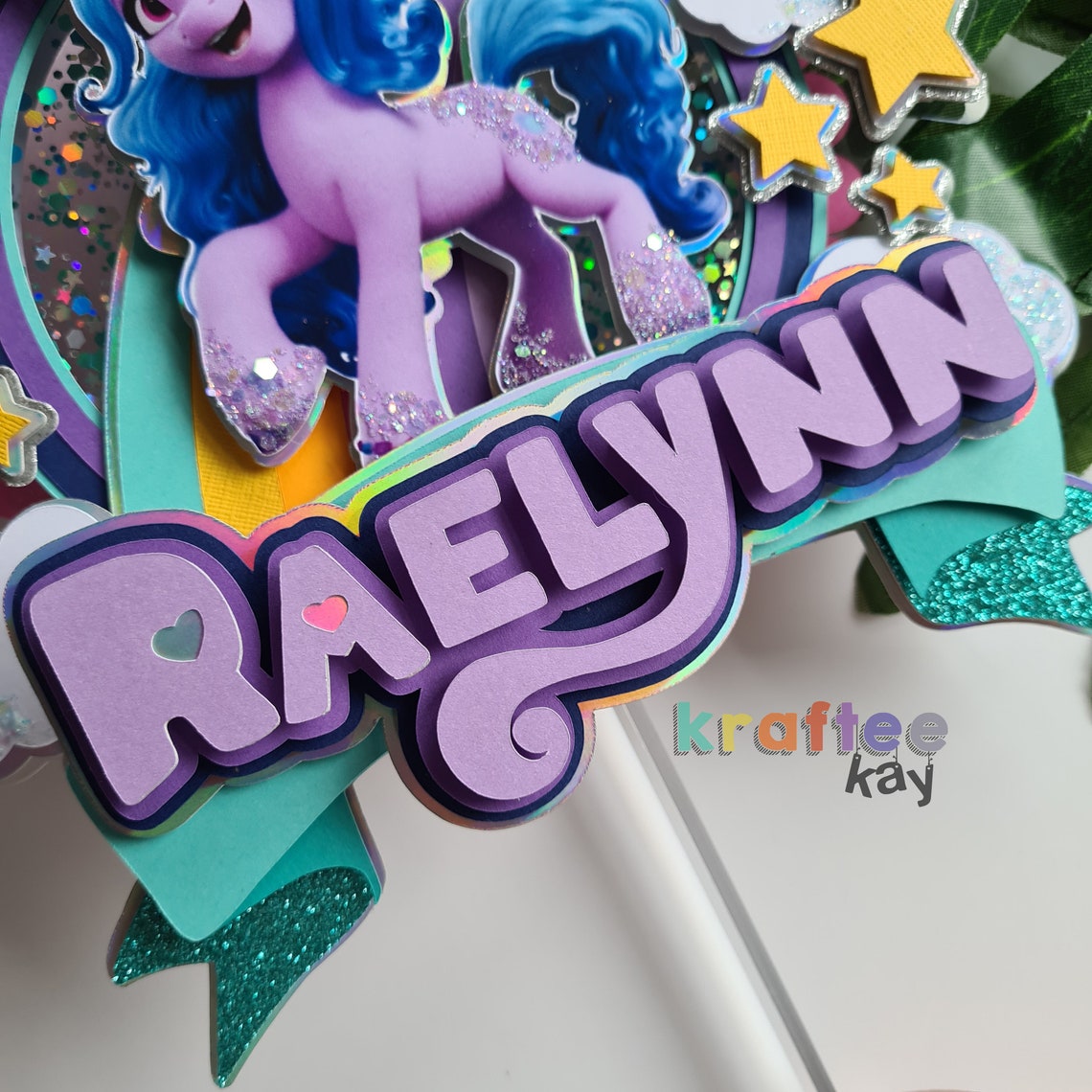Custom My Little Pony Cake Topper Birthday Cake Topper - Etsy