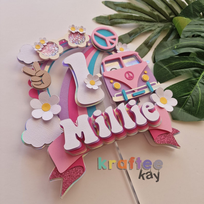 Custom Groovy One Cake Topper Birthday Cake Topper - Etsy
