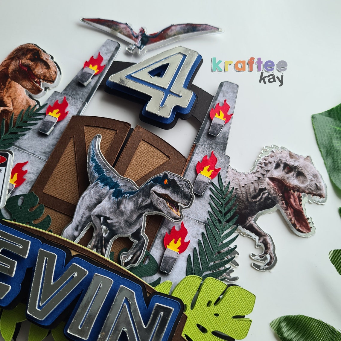 Custom Jurassic World Cake Topper Birthday Cake Topper - Etsy