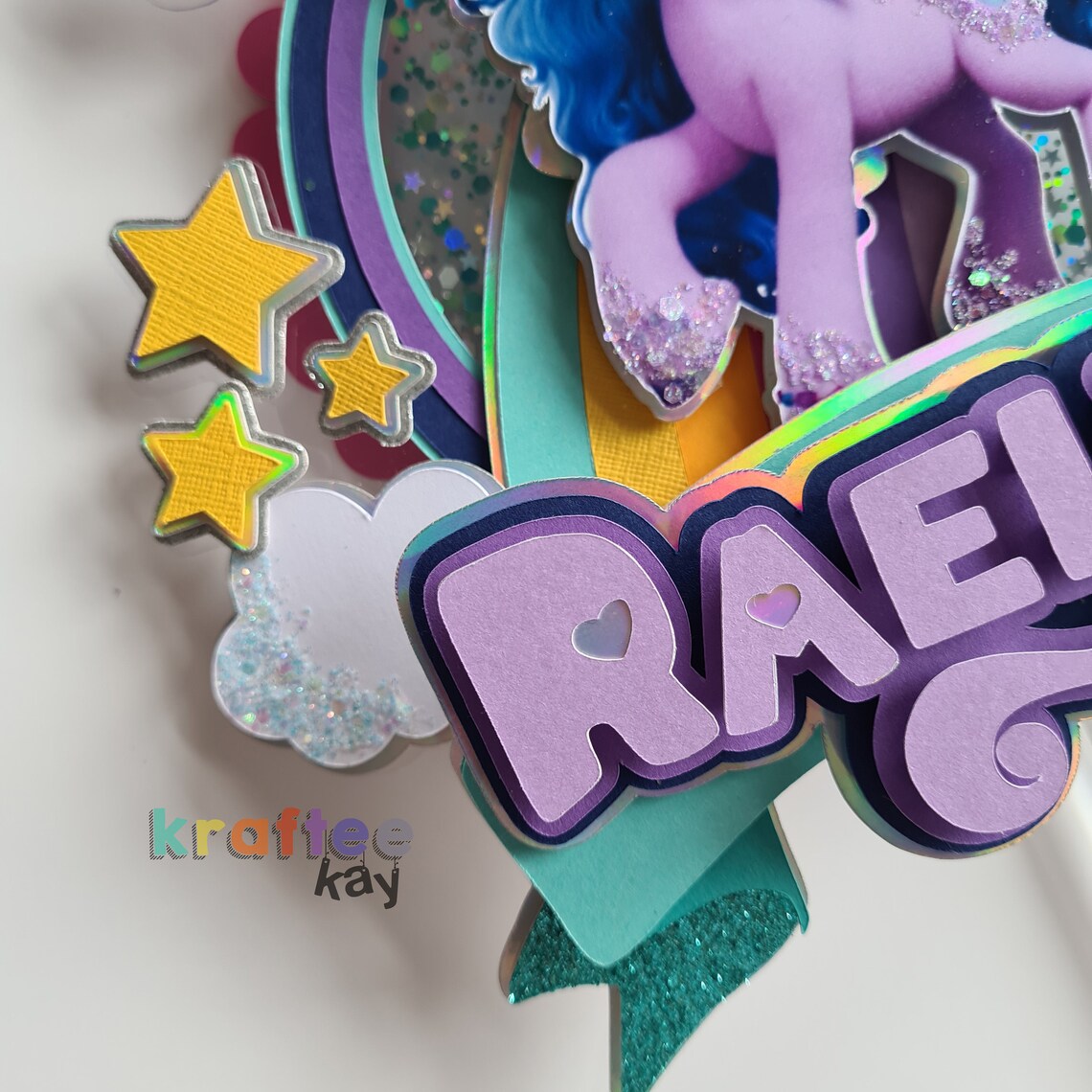 Custom My Little Pony Cake Topper Birthday Cake Topper - Etsy