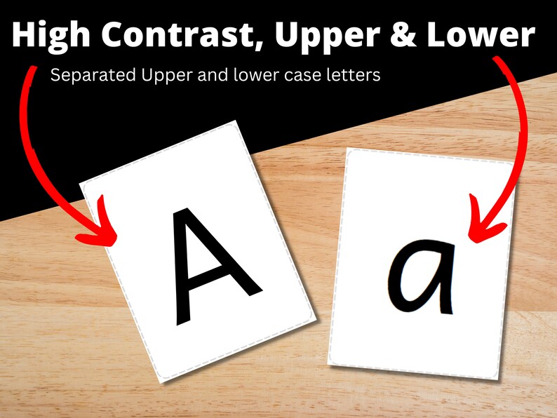 ABC Flash Cards. Printable. Uppercase Lowercase. Alphabet Cards. Pre-k ...