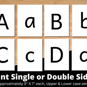 ABC Flash Cards. Printable. Uppercase Lowercase. Alphabet Cards. Pre-k ...