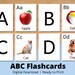 ABC Flash Cards. Alphabet Practice. Letter Sounds. Learning Materials ...