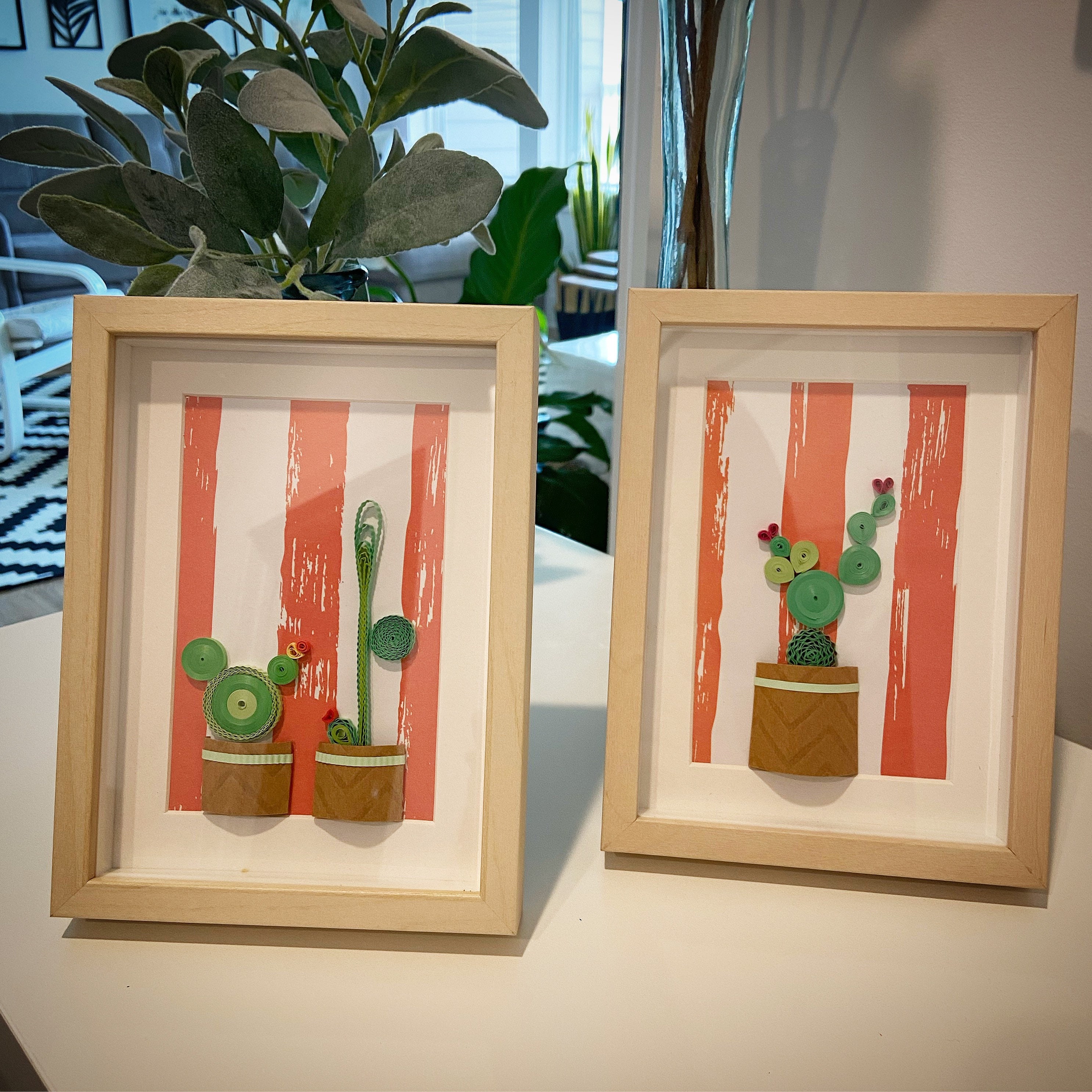 Cactus Paper Quilling Wall Art - Etsy