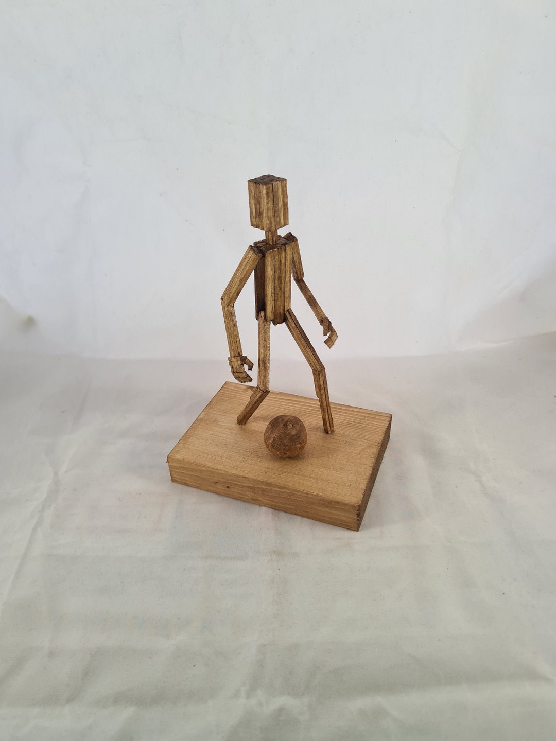 Footballer Handcrafted Wooden Matchstick Figure by Tiggidy Designs ...