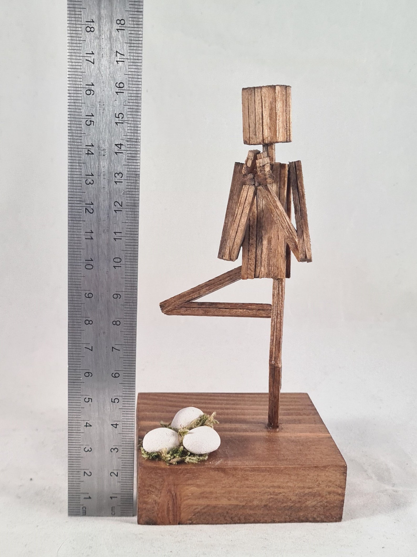 Tree Pose Yoga Series One Handcrafted Wooden Matchstick Figure by ...