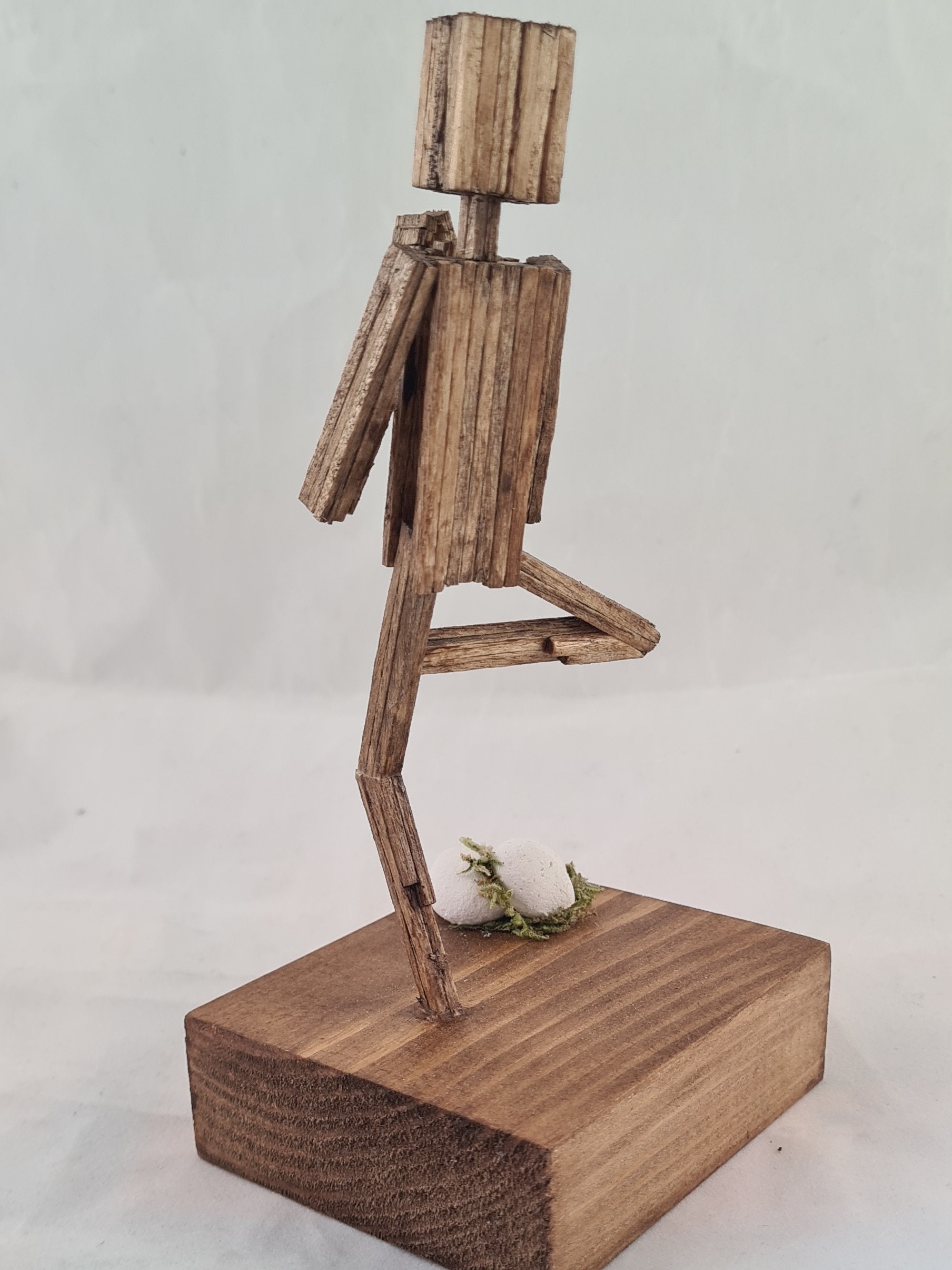 Tree Pose Yoga Series One Handcrafted Wooden Matchstick Figure by ...