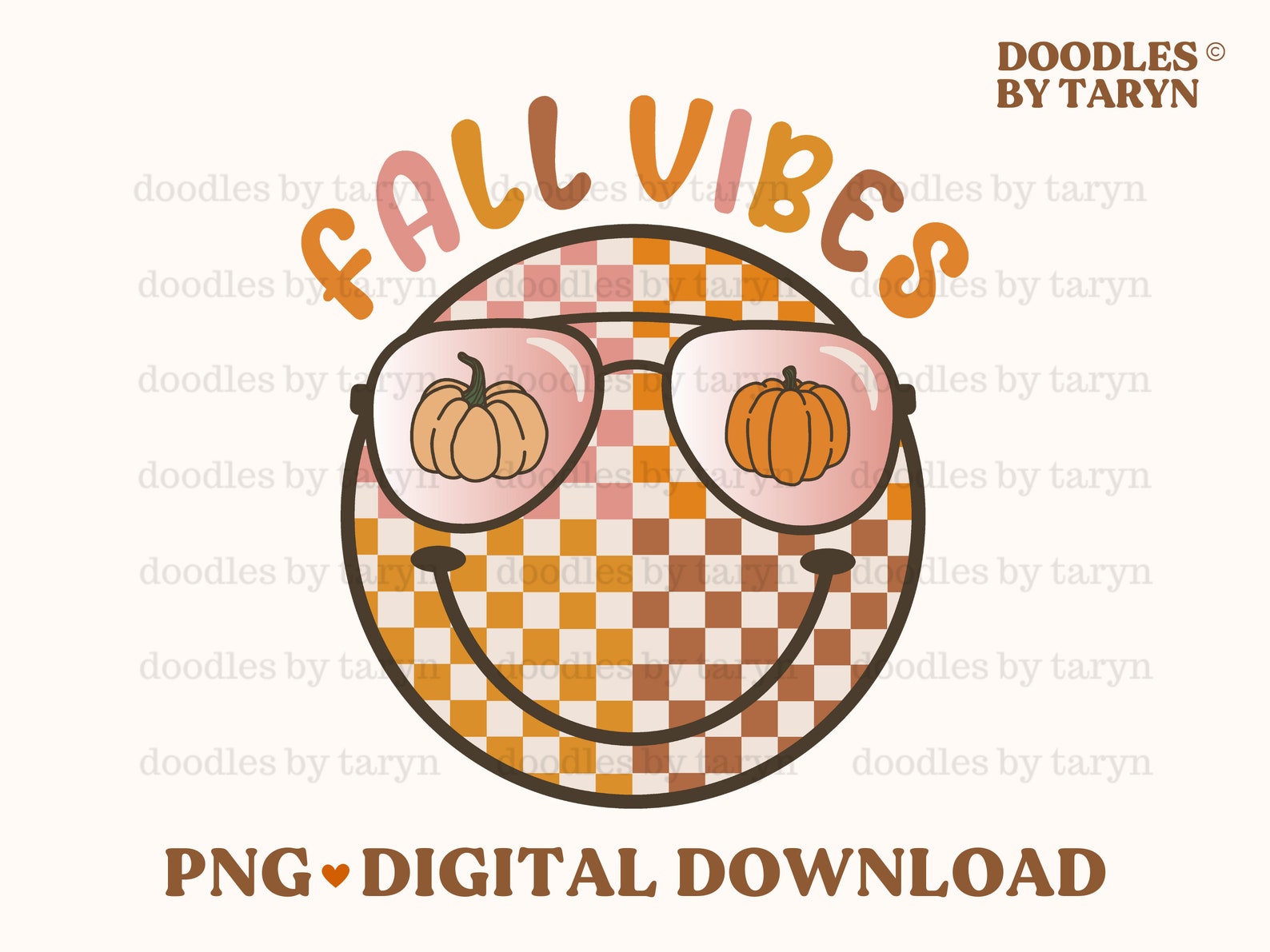 Smiley Face Fall Vibes PNG Retro Sublimation Design Fall - Etsy