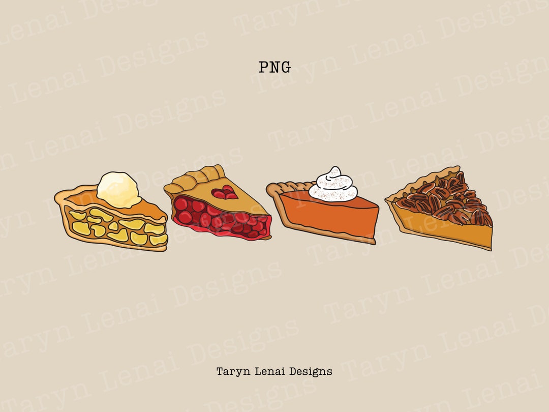 Pie PNG Thanksgiving Pie Digital Download Thanksgiving PNG Cherry Pie ...