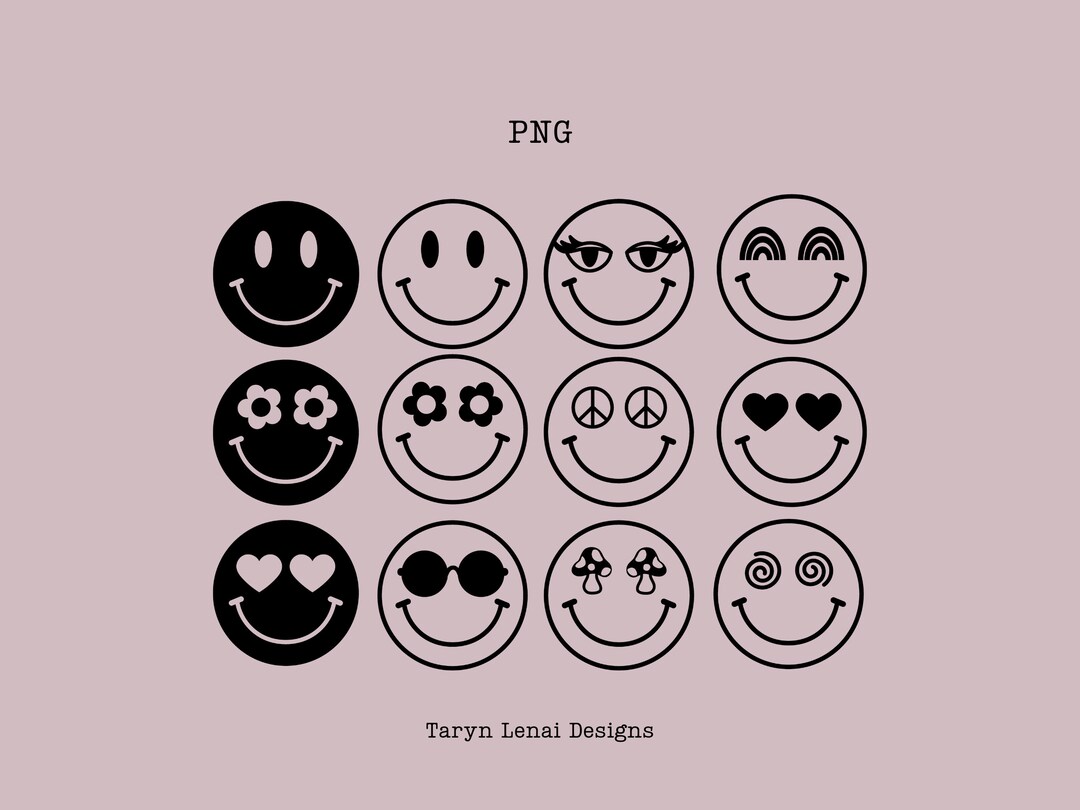Smiley Face SVG Smiley Face Smiley Face PNG Smiley Face DXF Smiley ...