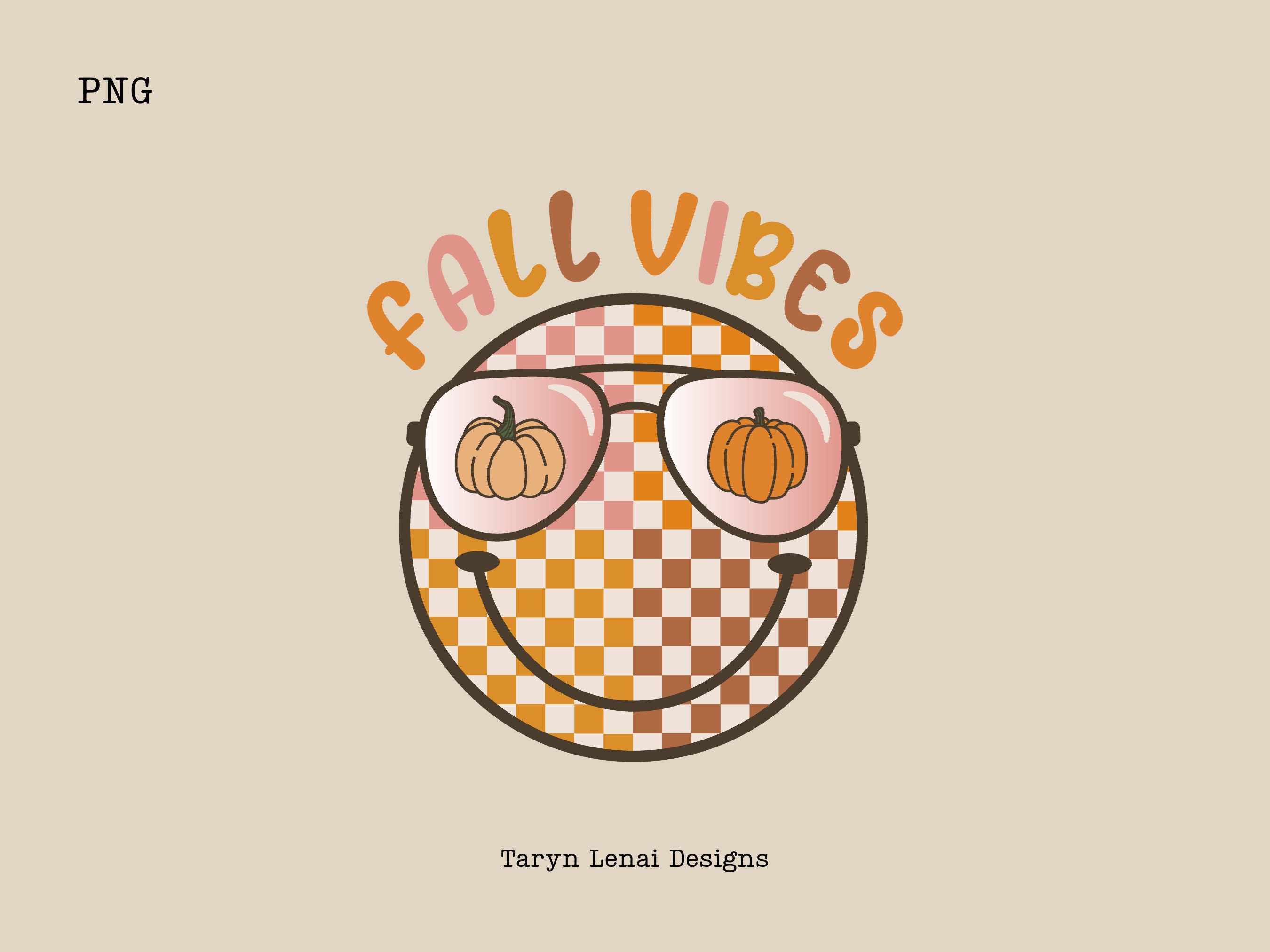 Smiley Face Fall Vibes PNG Retro Sublimation Design Fall Sublimation ...