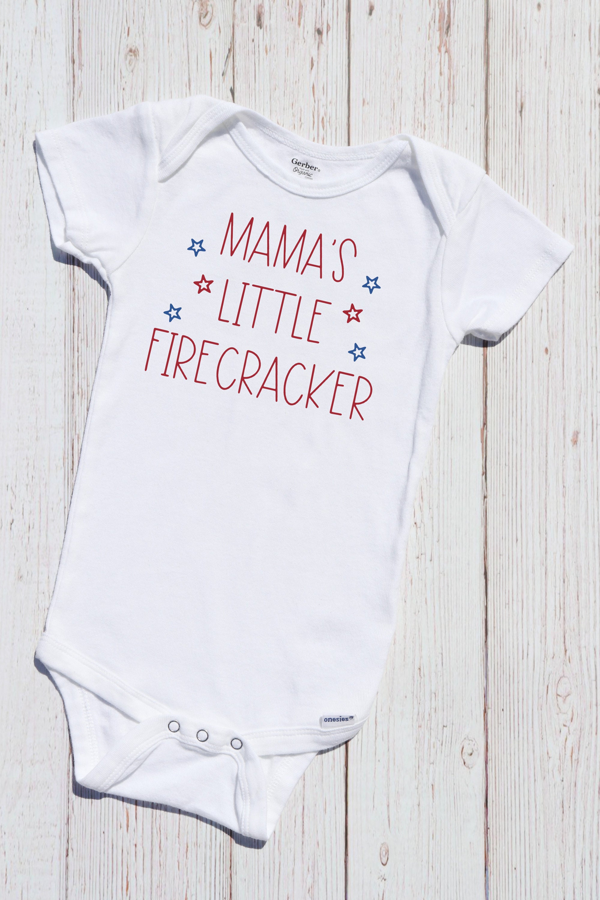 Mamas Little Firecracker ONESIES® Bodysuit, 1st 4th of July Infant ...