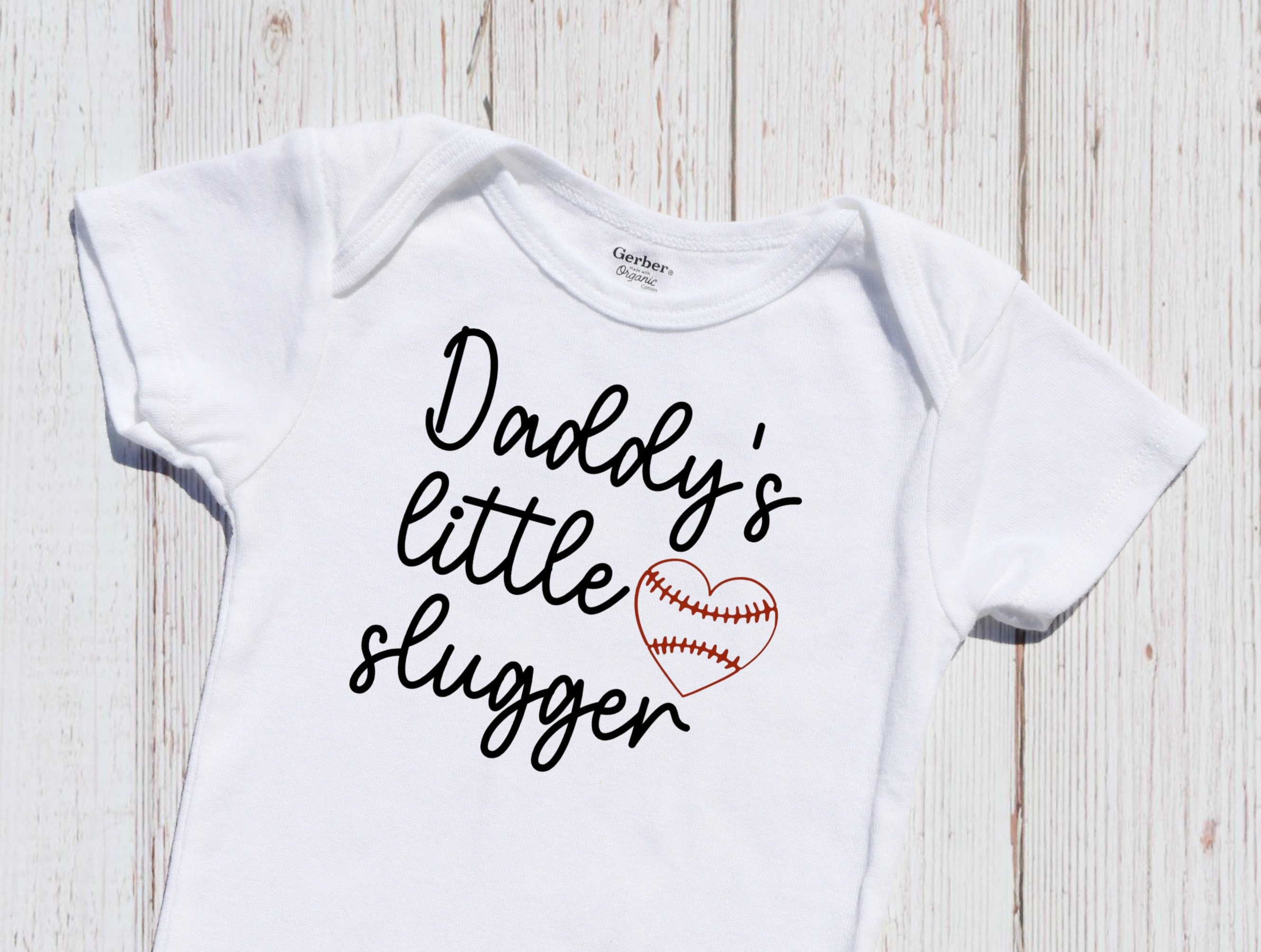 Daddy’s Little Slugger Baseball ONESIES® Bodysuit, Baseball Season Baby ...