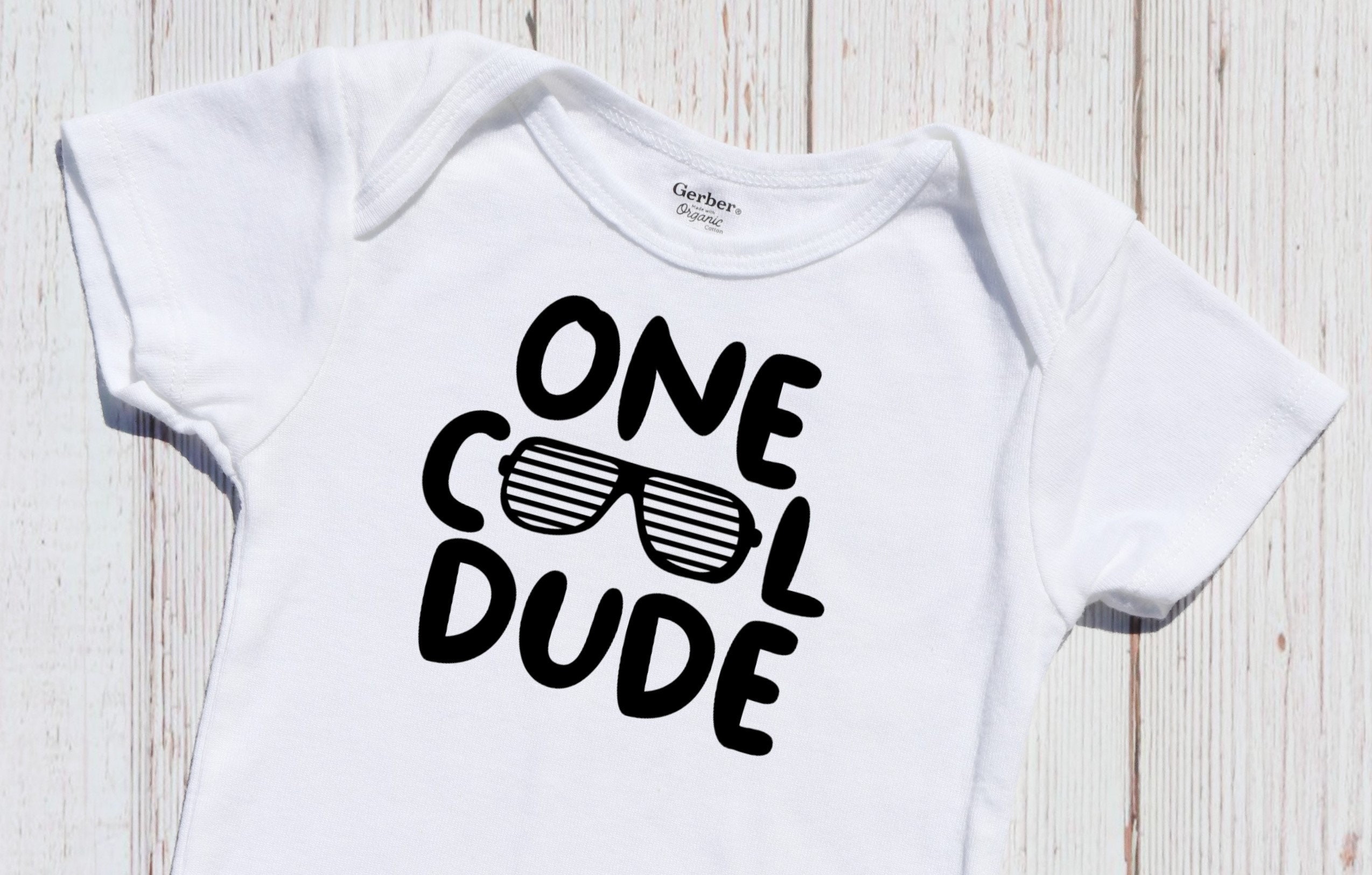 One Cool Dude ONESIES® Bodysuit 1st Birthday Cool Dude Shirt - Etsy
