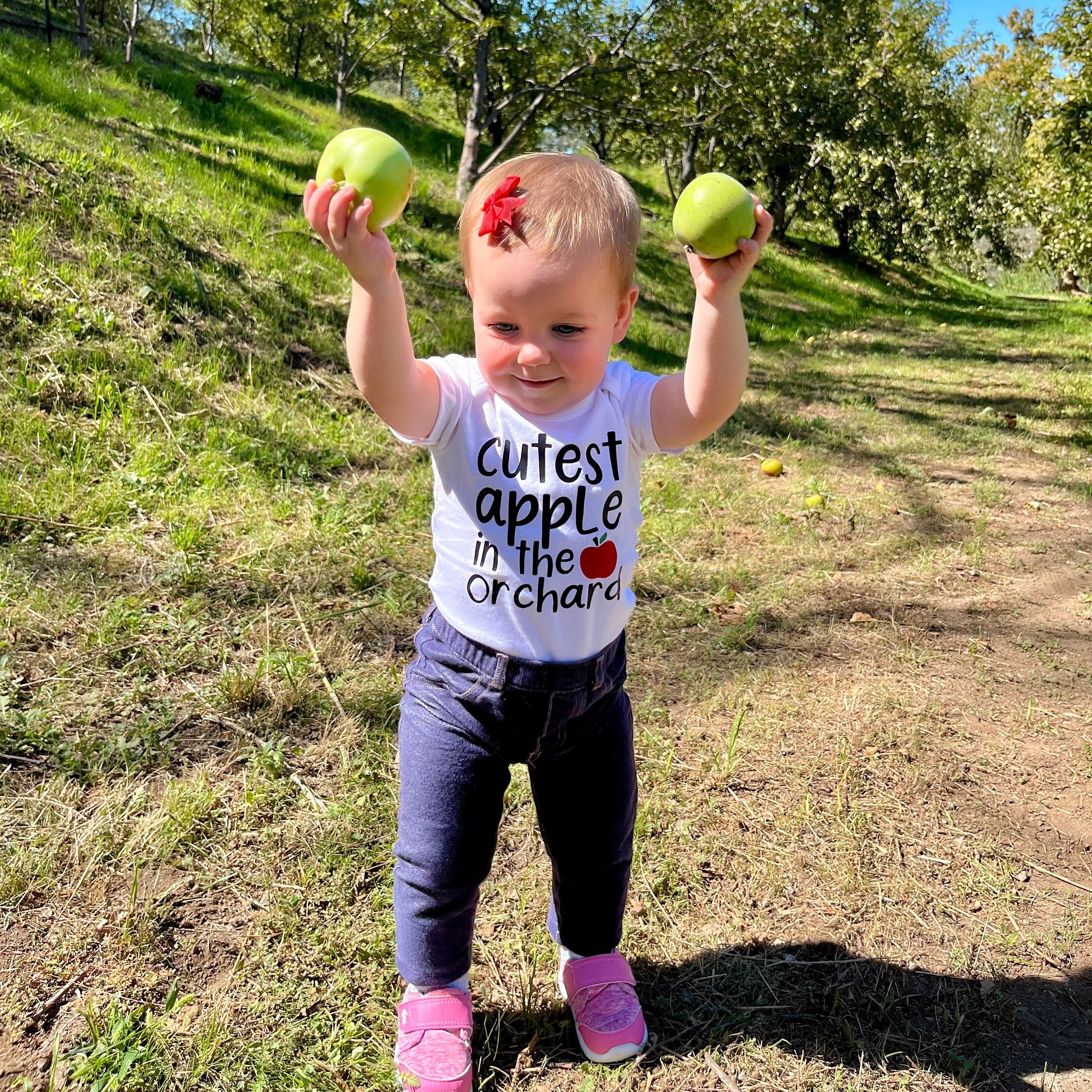 Cutest Apple in the Orchard Outfit Apple Picking ONESIES® - Etsy