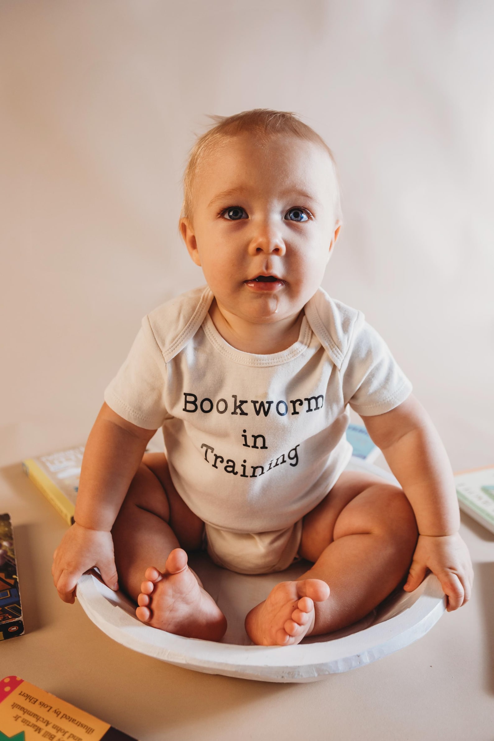 Bookworm in Training ONESIES® Bodysuit, Bookish Baby, Book Club Baby ...