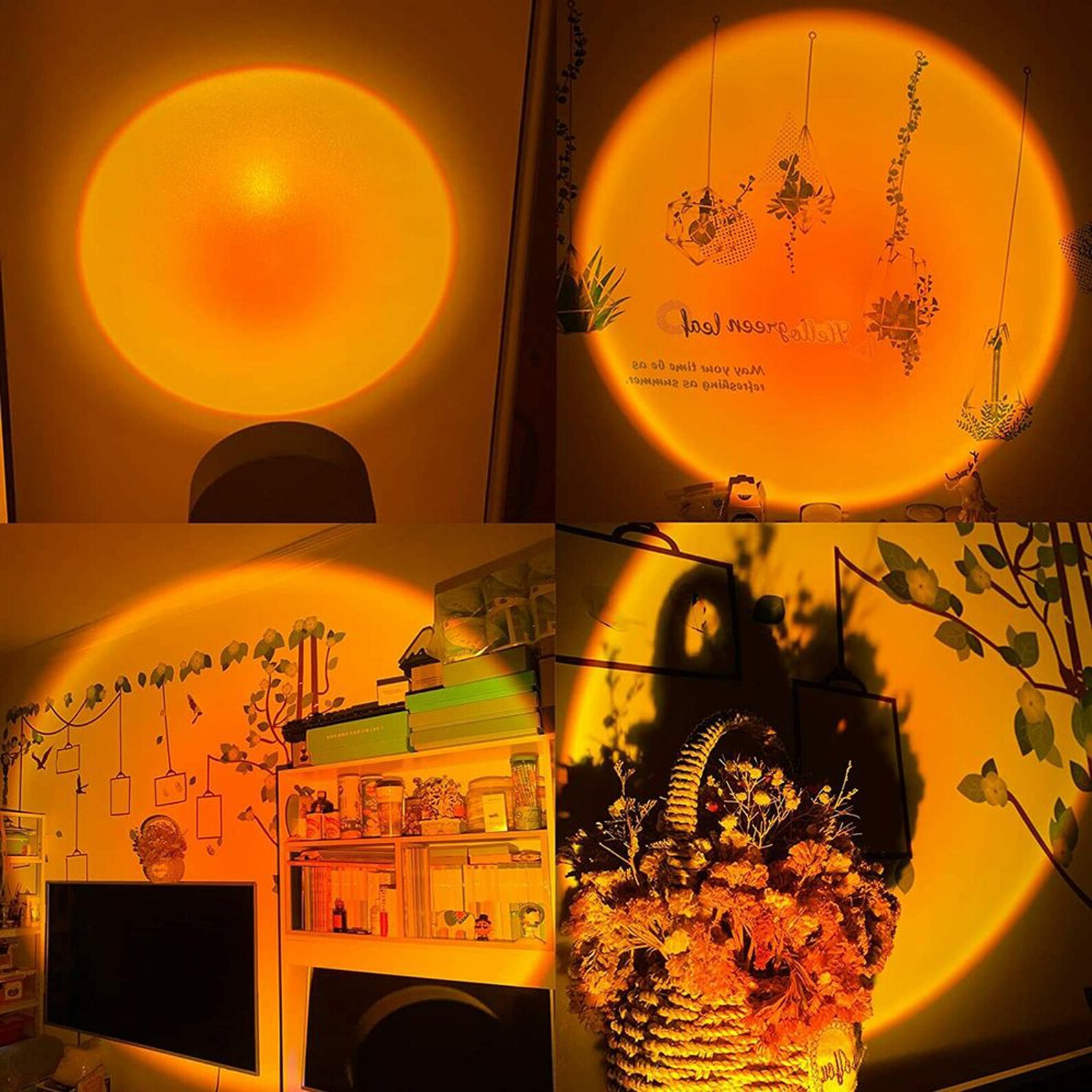 4 In 1 Sunset Lamp 360 Degree Rotated Sunset Lamp Rainbow | Etsy