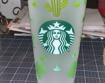 Cactus Succulent Nopal Starbucks Cold Cup, Personalized Starbucks Cold ...