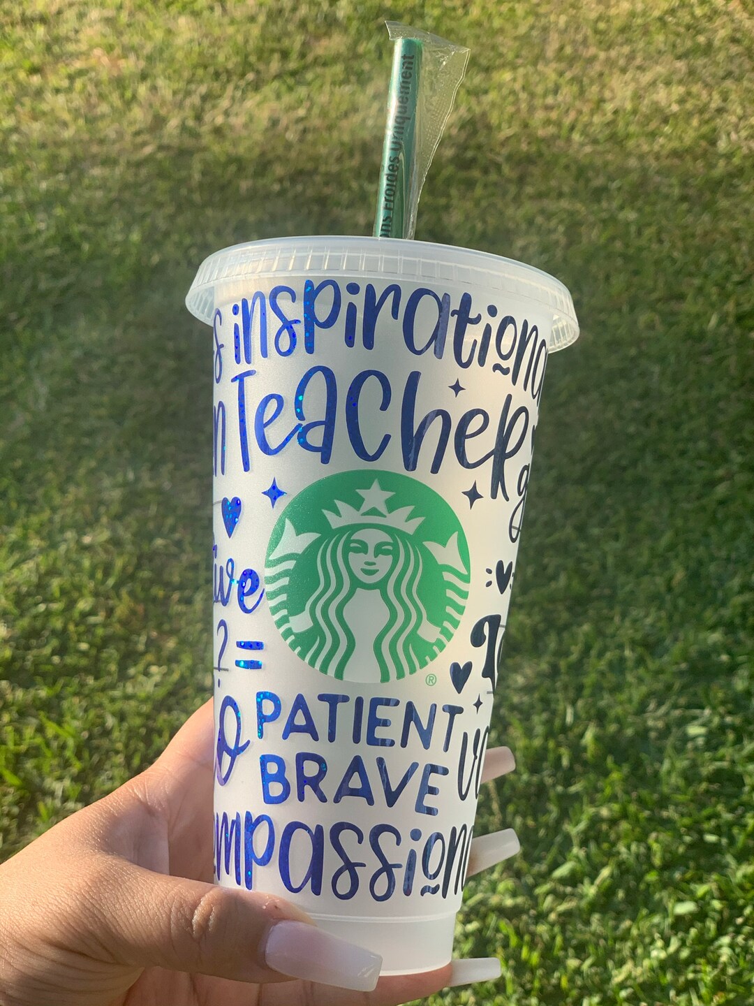 Teacher Appreciation Day Starbucks Cold Cup - Etsy