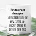 Funny Restaurant Manager Mug, Best Restaurant Manager, Gift for ...