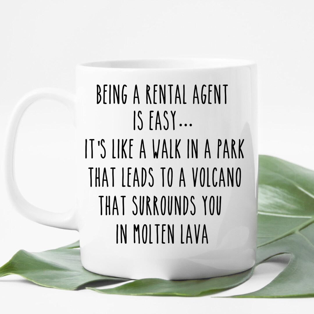 Funny Rental Agent Mug, Gift for Rental Agent, Rental Agent Coffee Cup ...
