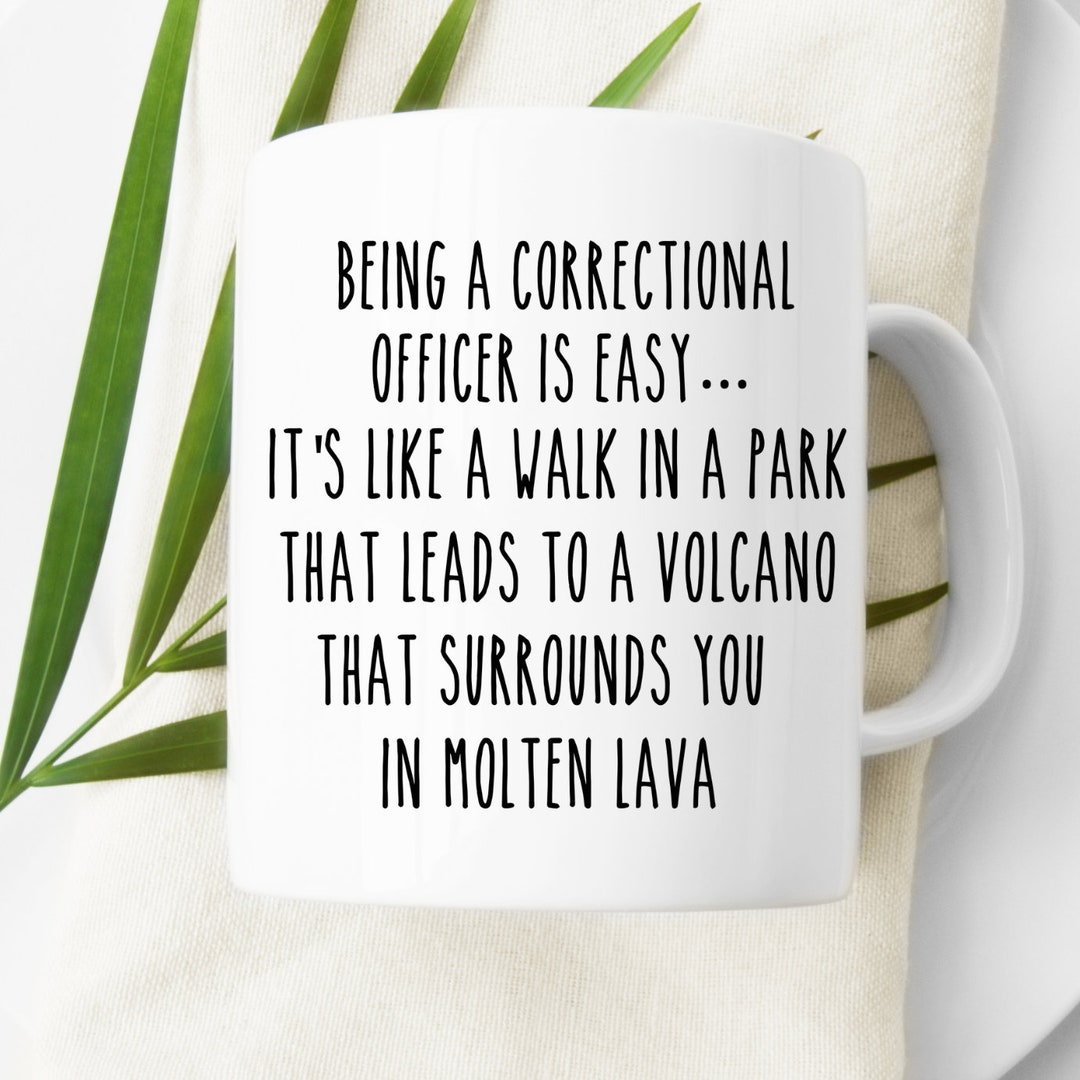 Funny Correctional Officer Mug, Gift for Corrections Officer ...