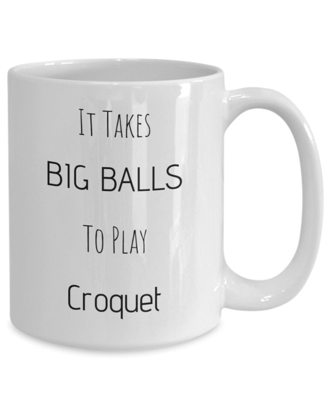 Funny Croquet Mug, Lawn Billiards Coffee Cup, Gift for Croquet Player ...