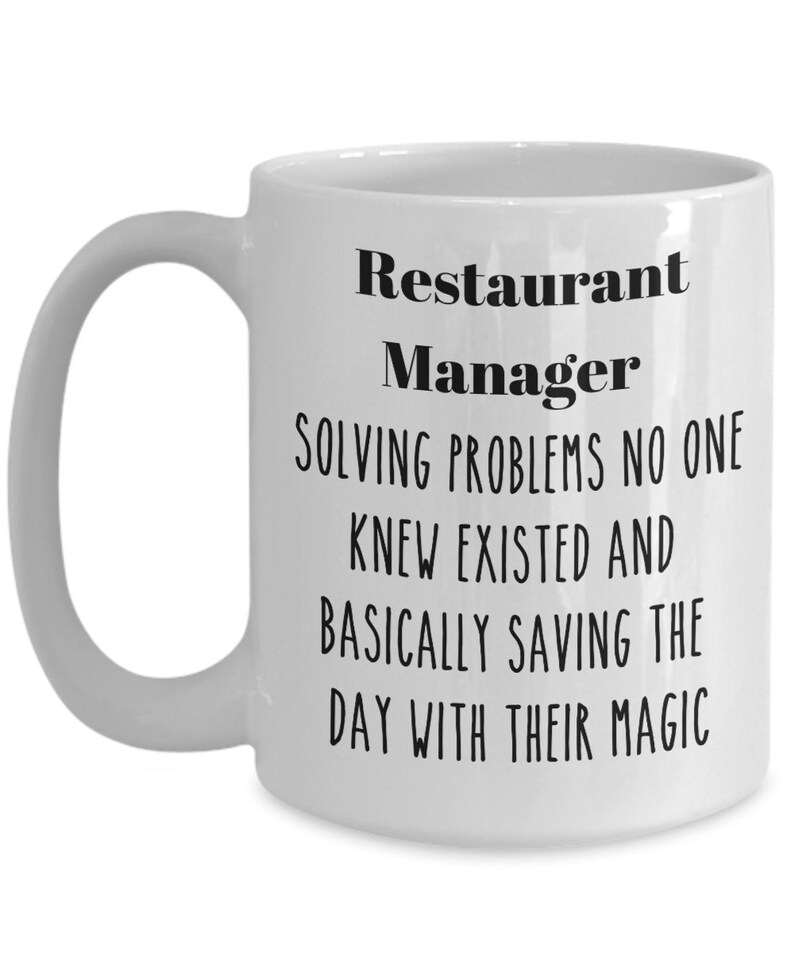 Funny Restaurant Manager Mug, Best Restaurant Manager, Gift for ...