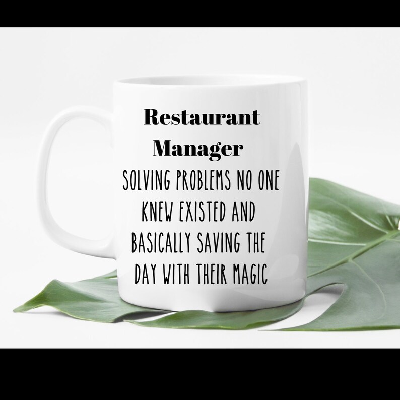 Funny Restaurant Manager Mug, Best Restaurant Manager, Gift for ...