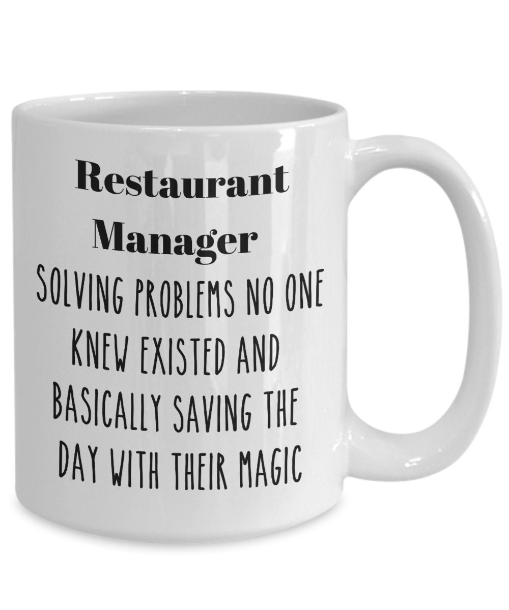 Funny Restaurant Manager Mug, Best Restaurant Manager, Gift for ...
