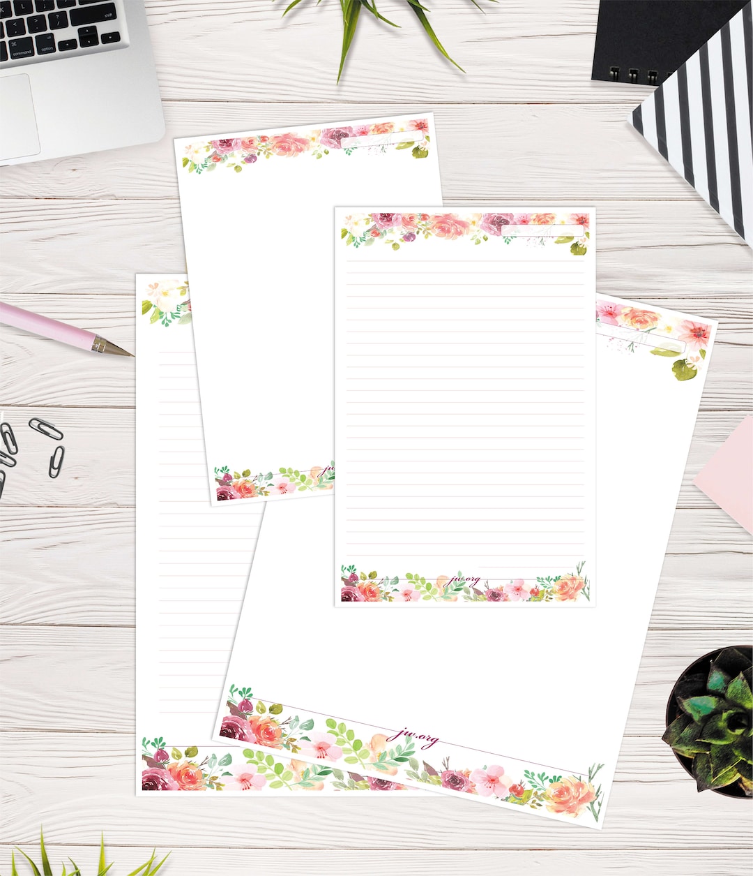 JW Letter Writing Stationery • Field Service Supplies • Print at Home ...