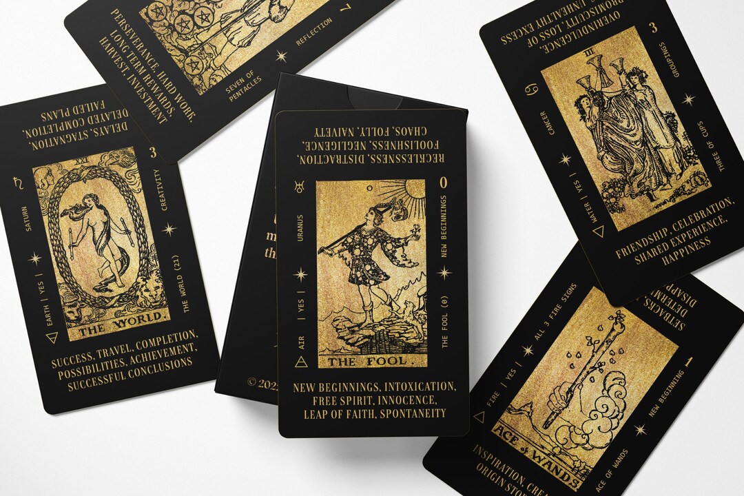 Beginner Tarot Deck, Tarot Cards With Guidebook, Tarot Guidebook ...