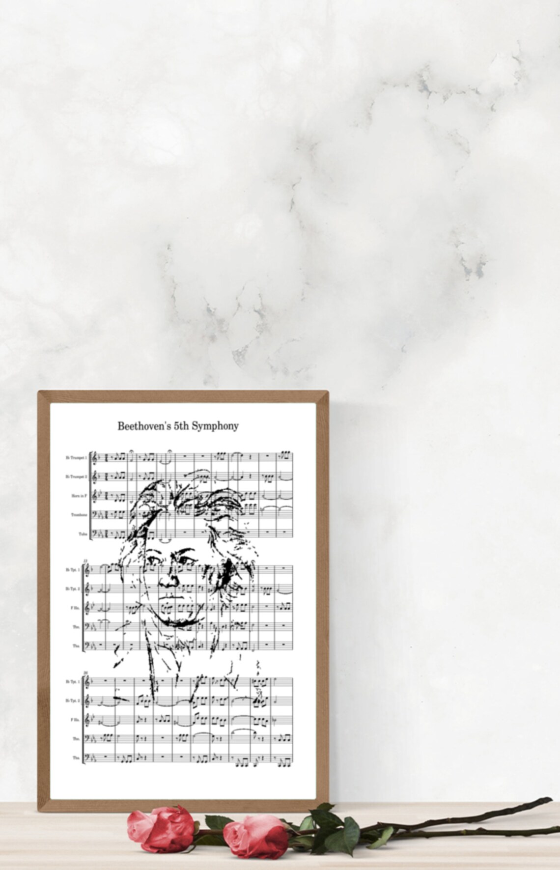 Beethoven Printable Wall Hanging | Instant Download | Printable Poster ...