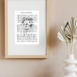 Beethoven Printable Wall Hanging | Instant Download | Printable Poster ...