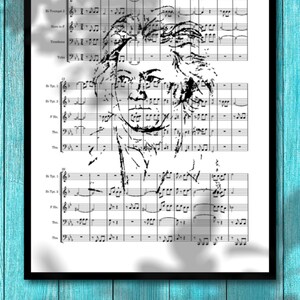 Beethoven Printable Wall Hanging | Instant Download | Printable Poster ...