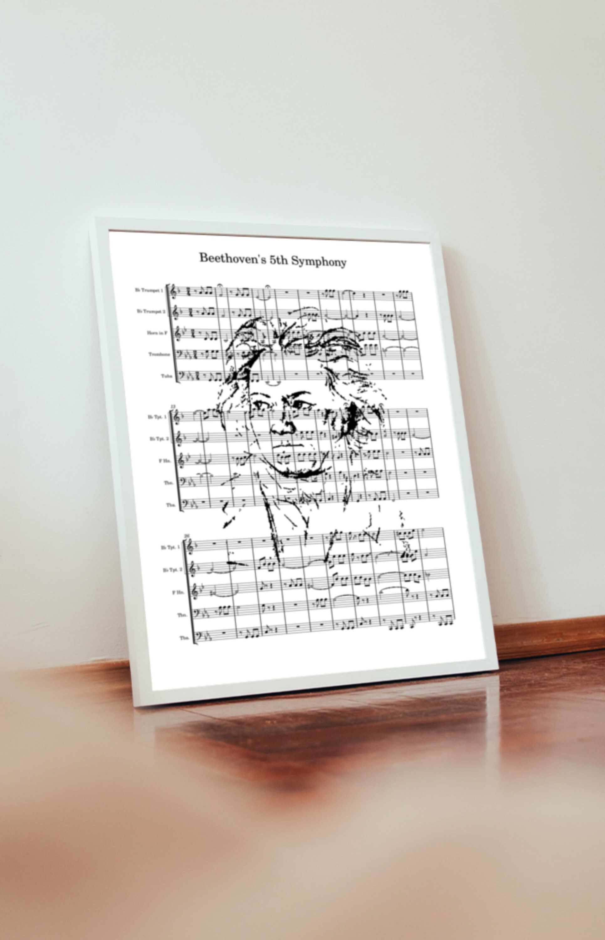 Beethoven Printable Wall Hanging | Instant Download | Printable Poster ...