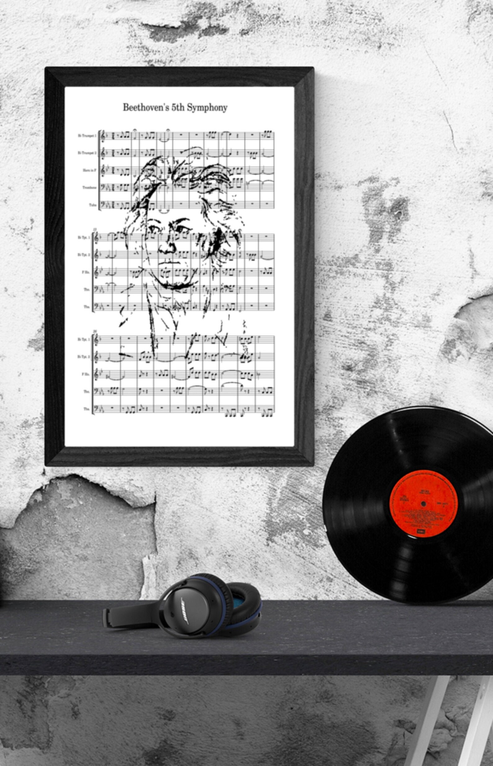 Beethoven Printable Wall Hanging | Instant Download | Printable Poster ...
