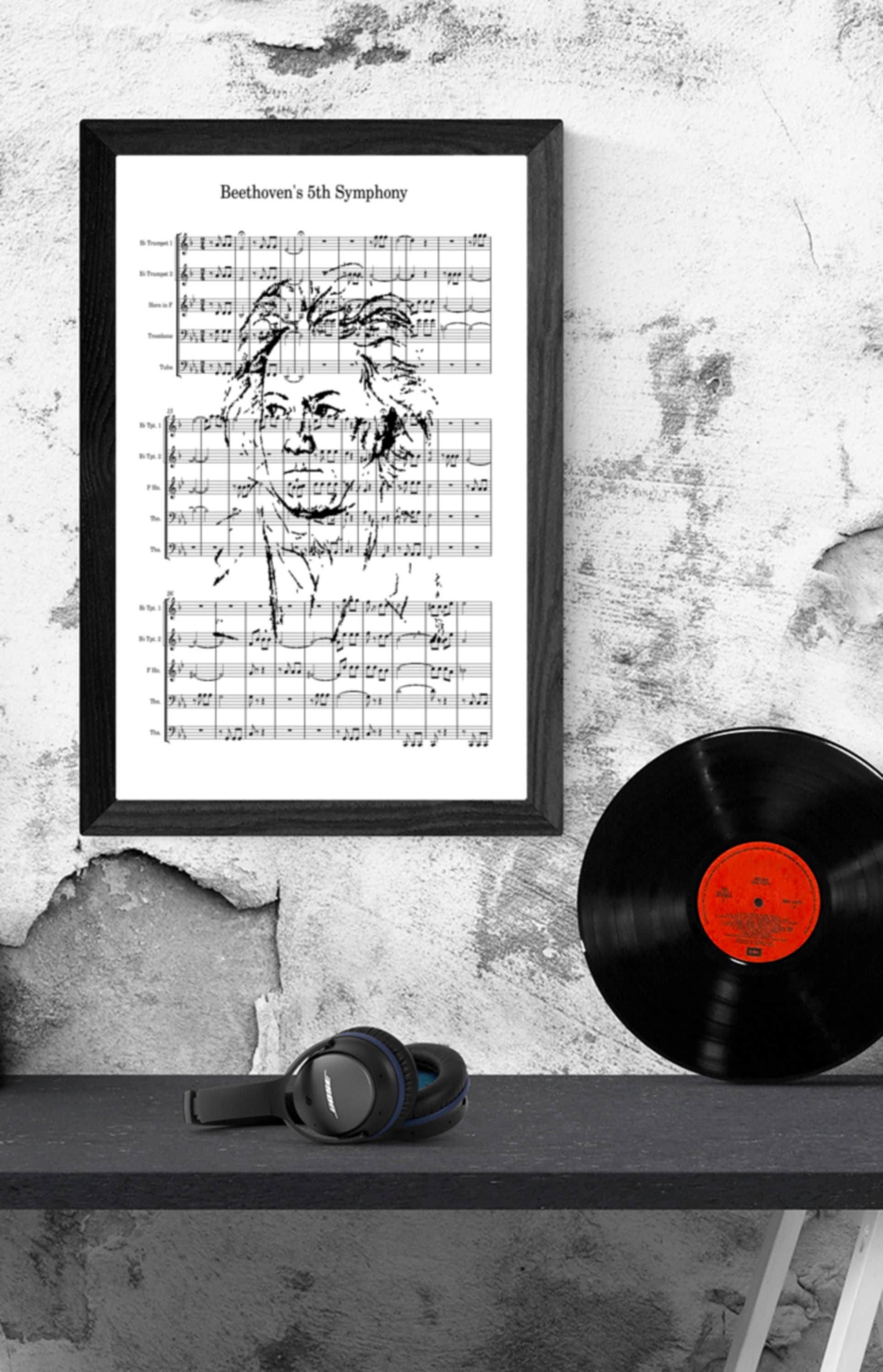 Beethoven Printable Wall Hanging | Instant Download | Printable Poster ...
