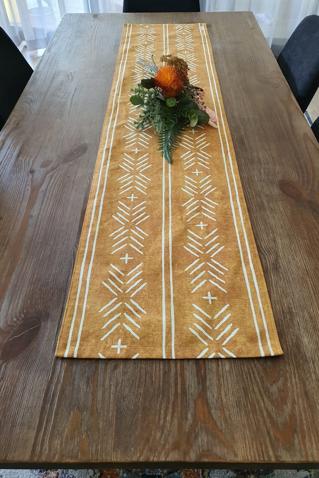 Table Runner Mud Cloth Table Runner Handmade Table Linen Earthy Feel ...
