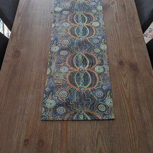 Table Runner Indigenous Print Goanna Dreaming Cotton Canvas Handmade in ...