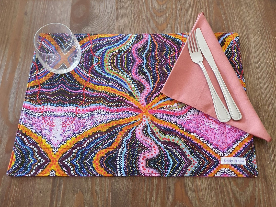 Indigenous Placemats Native Seed Dreaming Souvenir Gift Handmade in ...