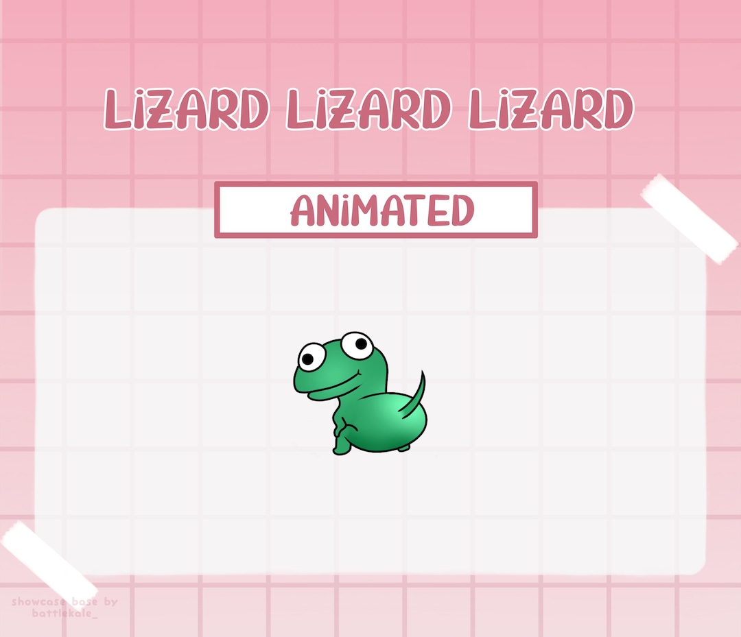 Animated Twerk Lizard Meme - Twitch - Alert - Emote - Youtube - Kick ...