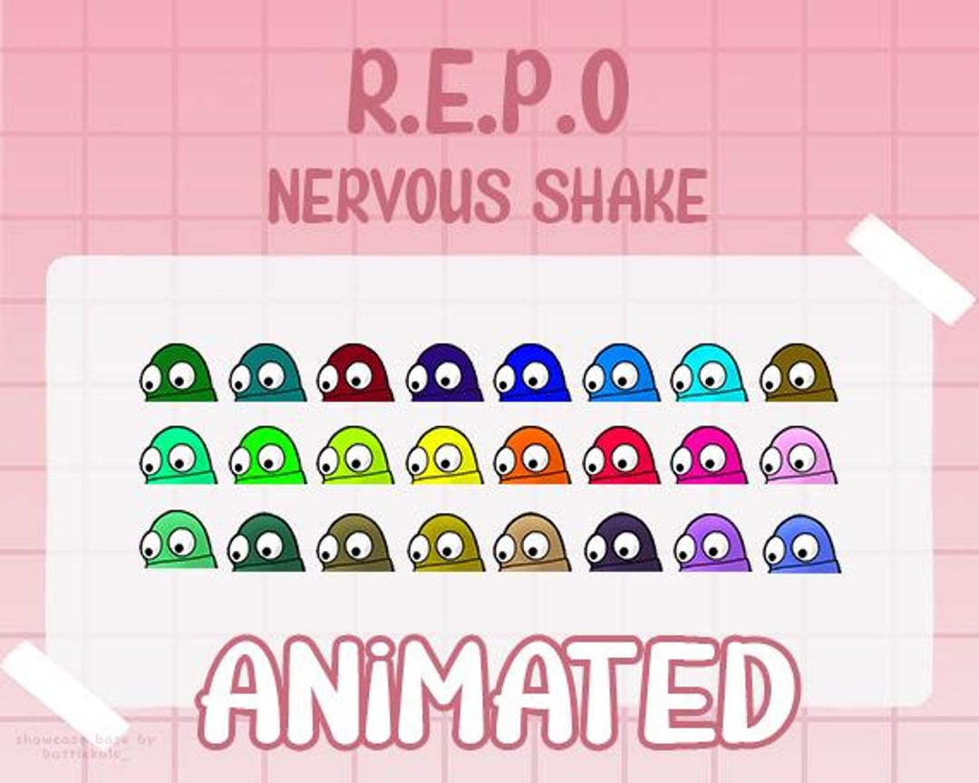 REPO - R.E.P.O Animated Emote - Shake Shake - 16 Colours - Etsy