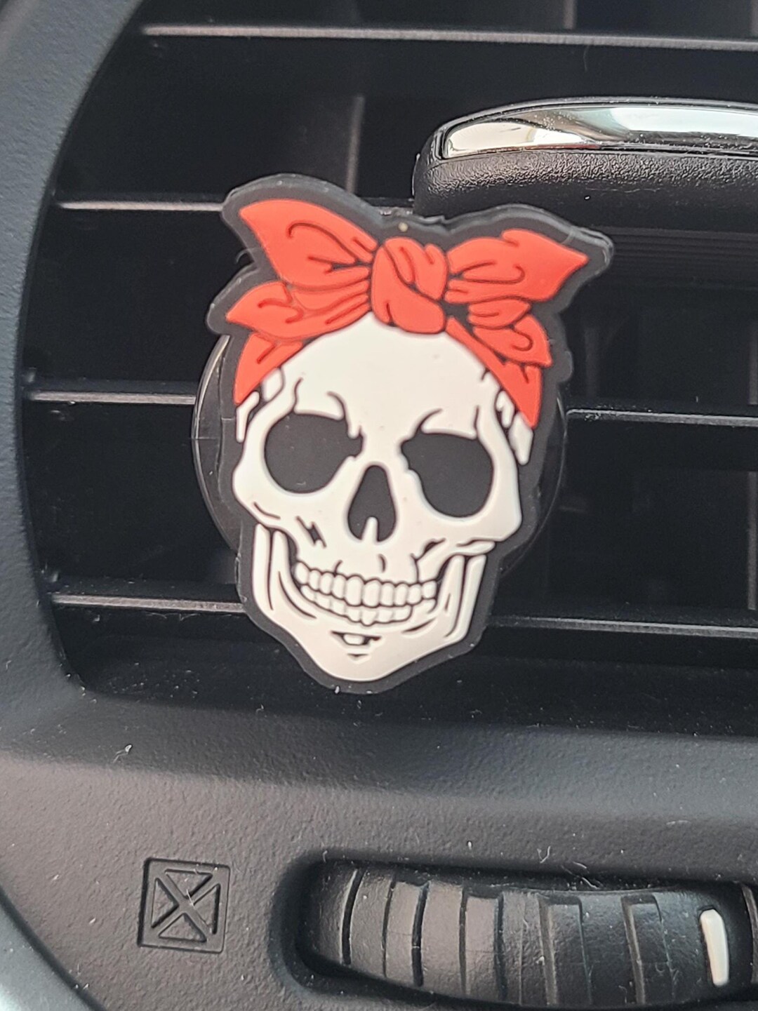 Skull Car Air Freshener, Girly Skull Accessory, Air Freshener, Car ...