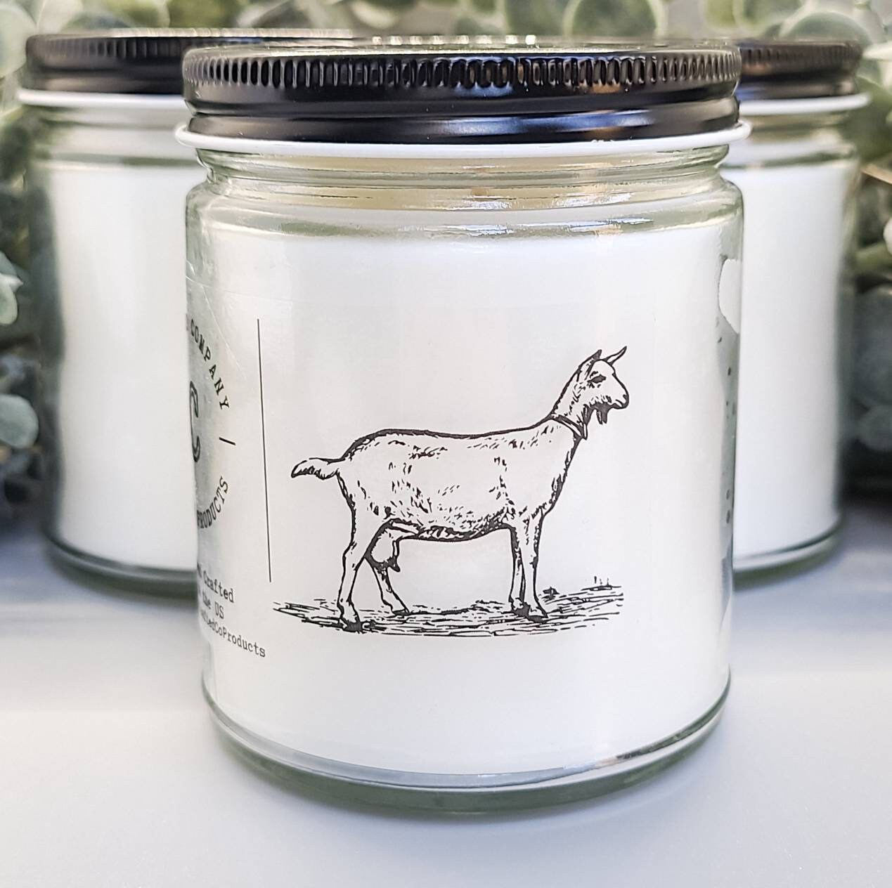 Farmhouse Candles Goat Candle Goat Decor Goat | Etsy